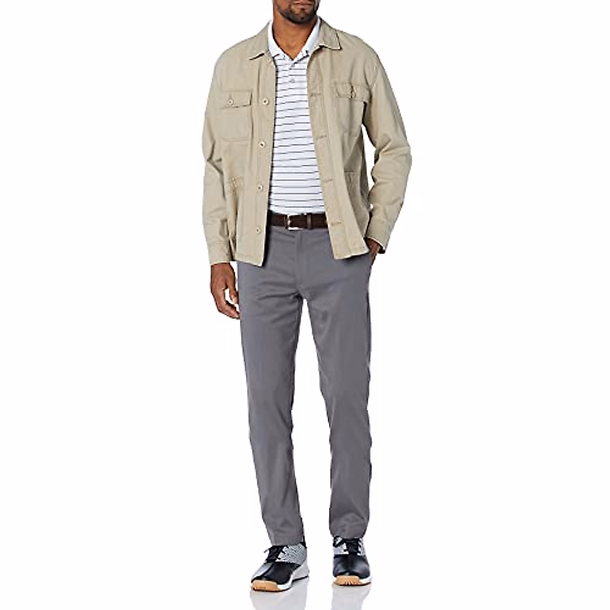 Amazon Essentials Men's Skinny-Fit Washed Comfort Stretch Chino Pant (Previously Goodthreads), Black, 30W x 32L