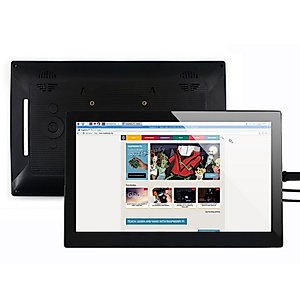13.3inch HDMI LCD (H) (with case), IPS 1920x1080 Capacitive Touch Screen Display LCD with Panel Protection Cover Case Supports BB Black Raspberry Pi 4 3 2 Raspbian Ubuntu WIN10 IOT Mini PC @XYGStudy