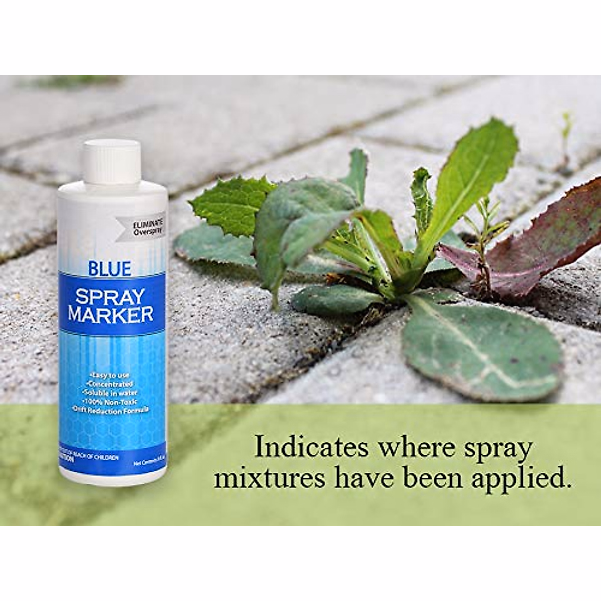 Blue Spray Marker - (8 Ounces) - Weed Spray Dye, Herbicide Dye, Fertilizer Marking Dye, Turf Mark and Blue Herbicide Marker