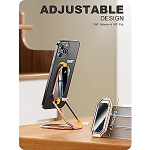 A-LuGei【Foldable & Adjustable】 Cell Phone Ring Holder Finger Kickstand, Magnetic Phone Grip, Phone Stand for Back of Phone Case, Cell Phone Holder for Hand, iPhone Ring Holder Grip Phone Kickstand
