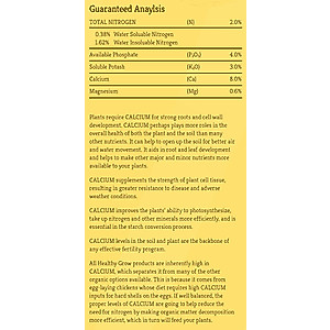 Healthy Grow HGR 243 CP25 Coop Poop Lawn and Garden Food, 25-Pound