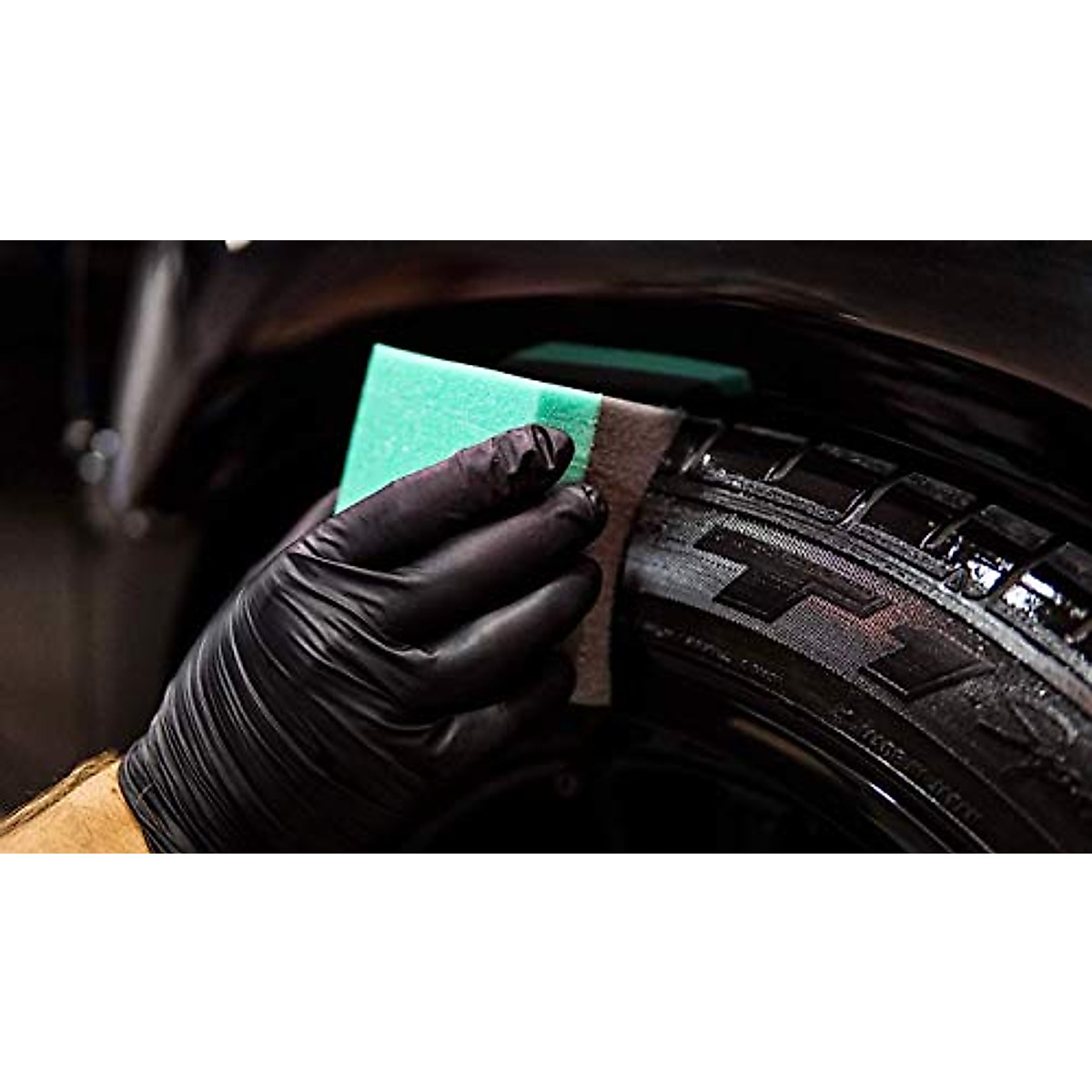 Tire Dressing Applicator Double Wide Curved Foam Sponge (12 Pack)