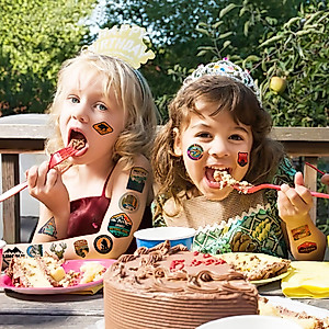 96 PCS National Park Outdoors Temporary Tattoos Stickers Birthday Party Decorations Supplies Adventure Wilderness Nature Tattoo Sticker Gifts for Kids Girls Boys School Rewards Carnival Christmas