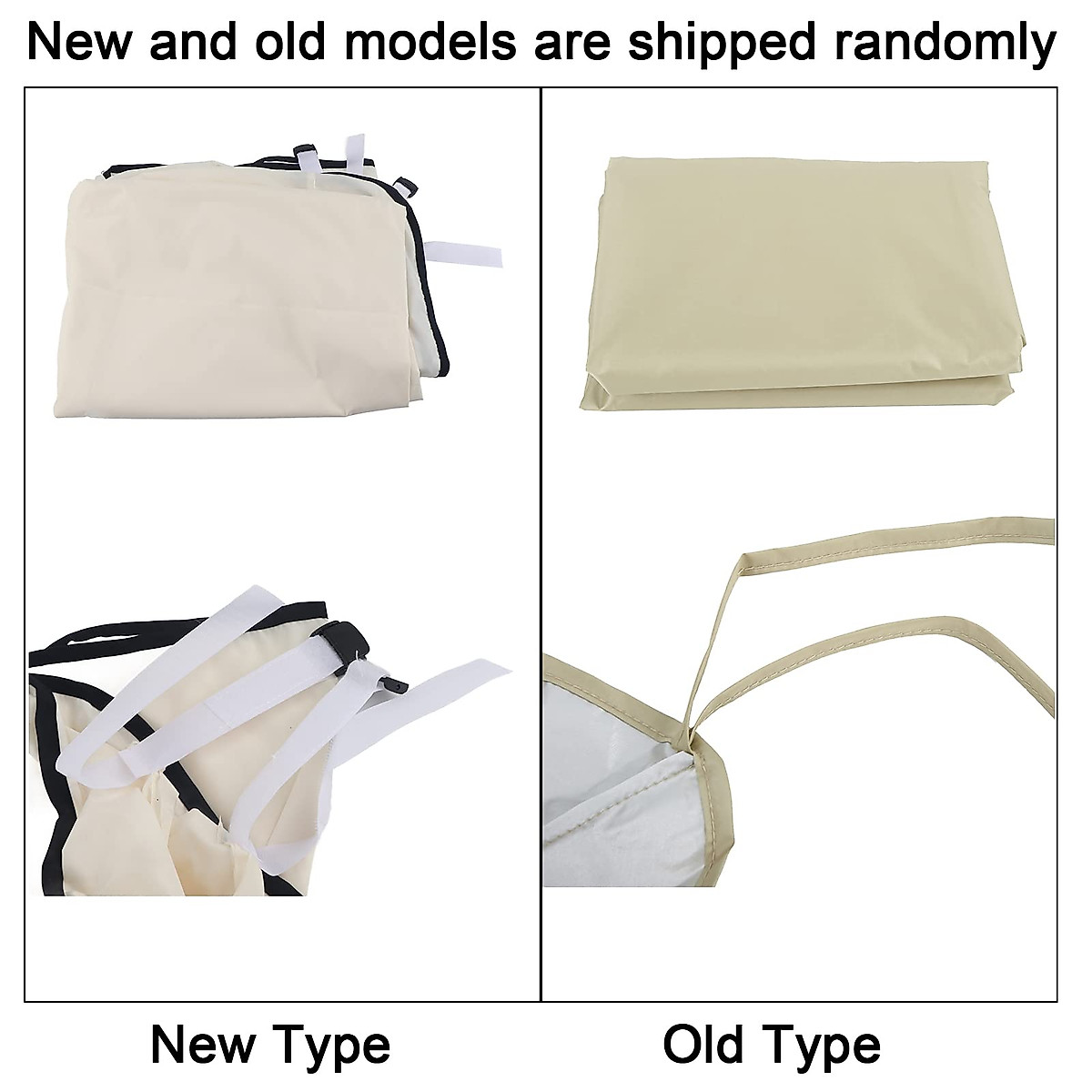 Natudeco Swing Seat Cover Waterproof Chair Cover Swing Chair Seat Cushion Cover Hanging Seat Cushion Hanging Porch Swing for Courtyard Outdoor Garden Hammock Polyester (Beige)