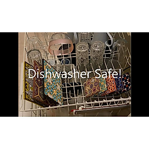 Mosaicana Silicone Trivets for hot dishes – 1 Pack, 7” Silicone Trivets for Hot pots and Pans Easy to wash 400F Heat Resistant Lightweight silicone trivet mat Also work as silicone coasters for drinks