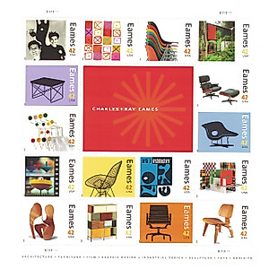 Charles and Ray Eames Collectible Sheet of Sixteen 42 Cent Stamps Scott 4333 By USPS