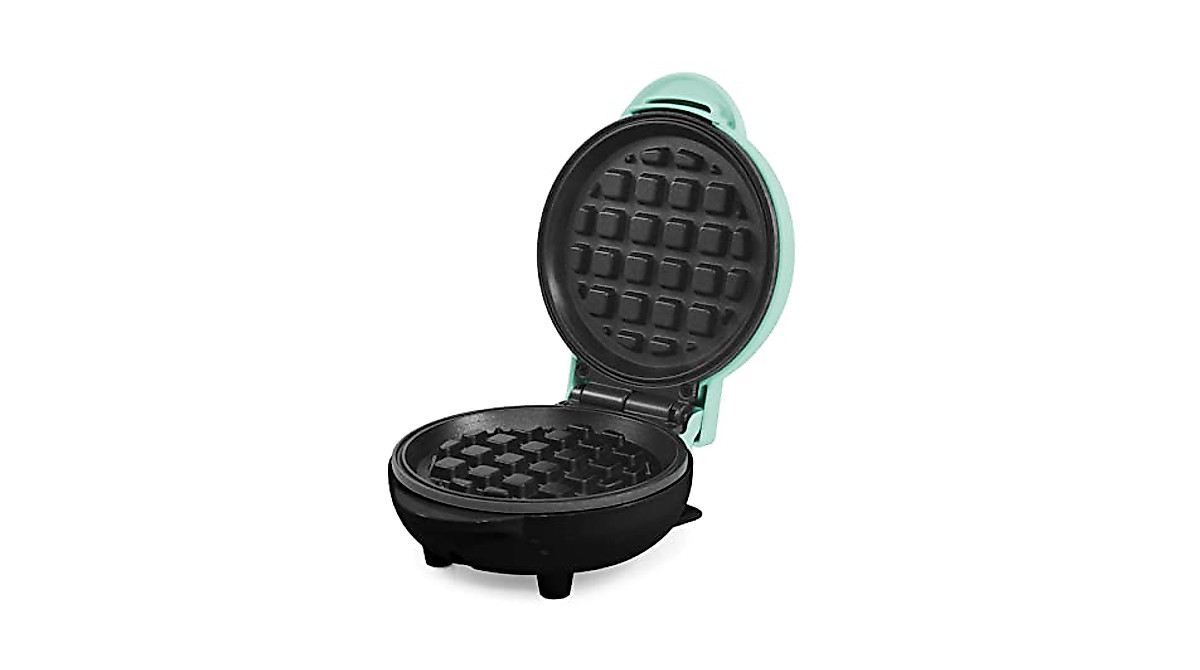 Elite Gourmet Mint Waffle Maker - Compact & Easy to Use