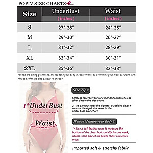 popiv Women Lace Bodysuit Sexy Mesh Teddy Lingerie Cami Bustier Tops Going Out Tank Top