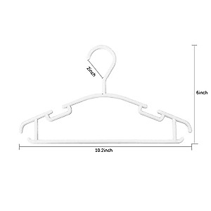 GoodtoU Baby Hangers 100Pack Kids Hangers Plastic Baby Hangers for Closet Children Hangers Infant Hangers Toddler Hangers Small Hangers