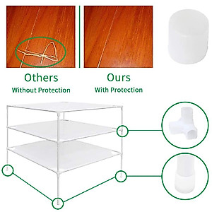 CASOLLY 6 Layer Sweater Drying Rack Mesh Foldable,Stackable,White