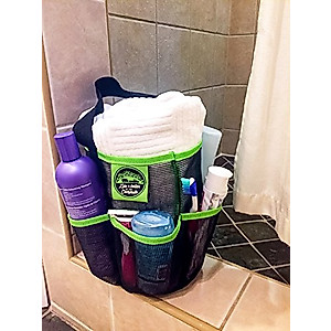 Camco 51997 Shower Caddy, 1 Pack, Black/Green