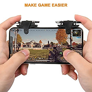 Cosmos 1Pair Mobile Phone Gaming Trigger Controller Compatible with PUBG Mobile Sensitive Shoot and Aim Trigger Compatible with Android & iPhone