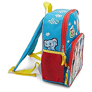 AI ACCESSORY INNOVATIONS Cocomelon JJ's Kids Backpack with ABC Song Sound Chip for Boys and Girls, Pre-school Toddler Travel Bag with Padded Back and Adjustable Straps, Versatile 12"