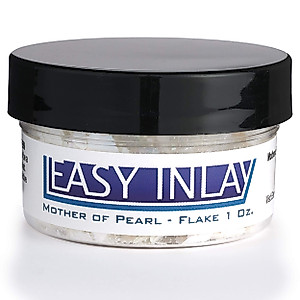 Crushed mother-of-pearl Inlay Supplies for Woodworkers, Turners, Casters, Luthiers, Professionals and Hobbyists - Flake, 1 oz.