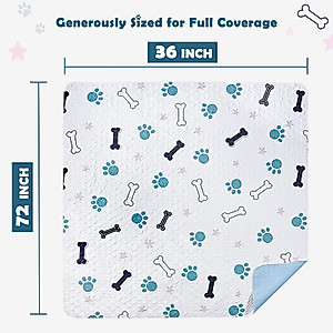 Washable Pee Pads for Dogs, 2 Pack Reusable Puppy Training Pads, Durable and Absorbent Whelping Pads, Waterproof Pet Training Pads