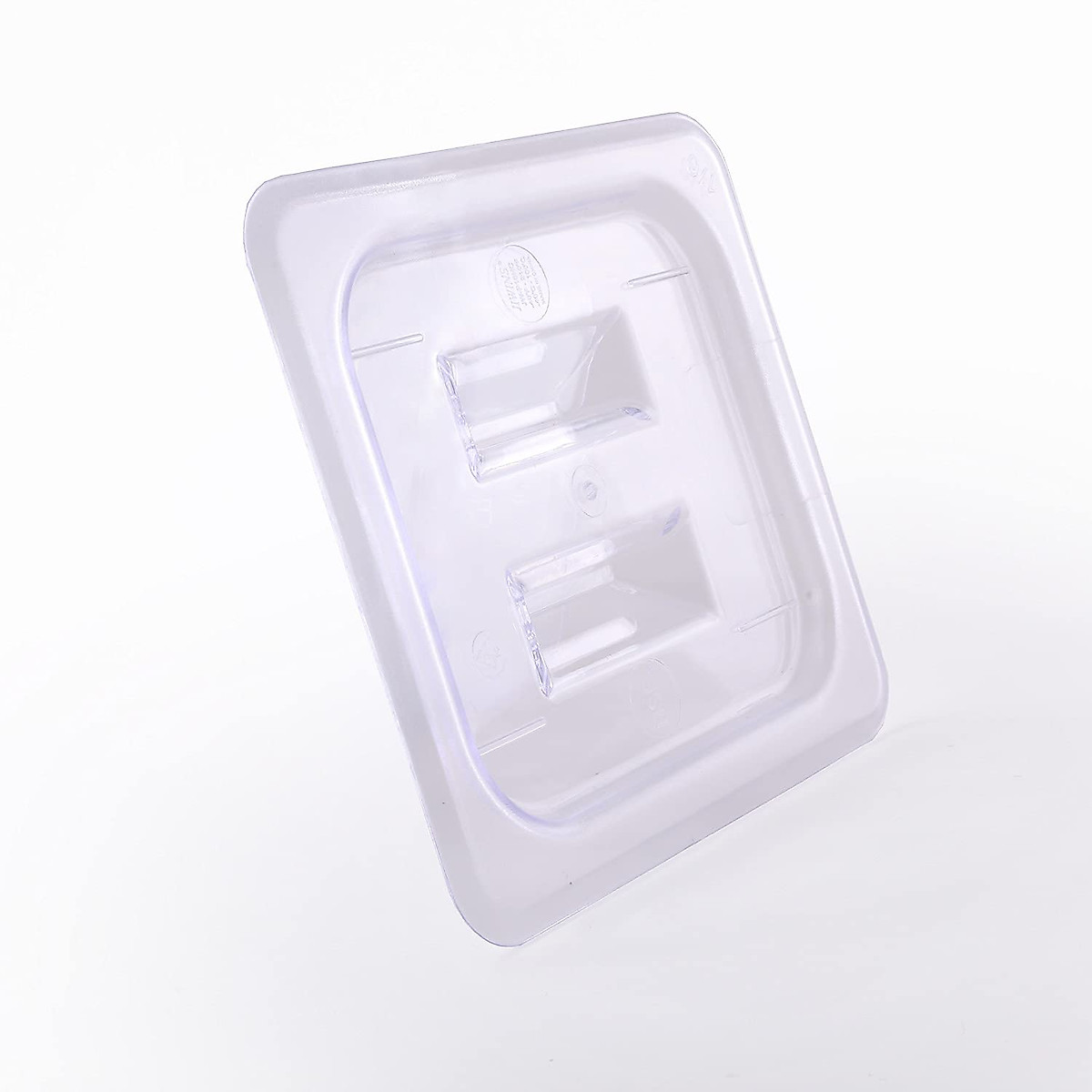 EASYROSE 6-Pcs Food Pan Lid 1/6 Size Clear Polycarbonate Hotel Pan Cover with handle