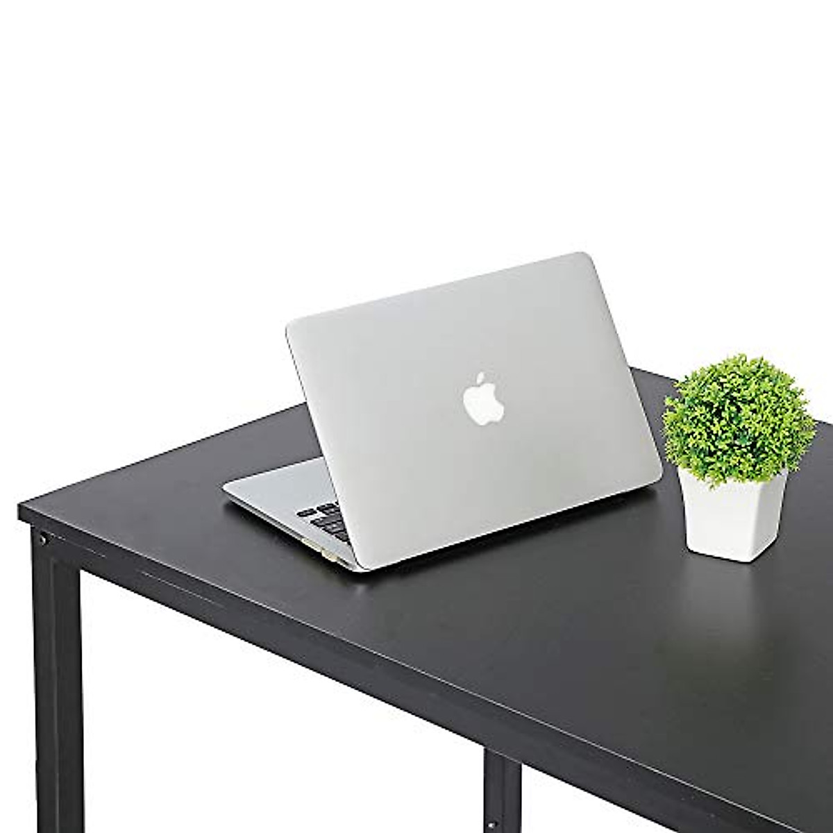 HANGKAI 47Inches Modern Simple Writing Computer Desk PC Laptop Sturdy Table Workstation for Office Work