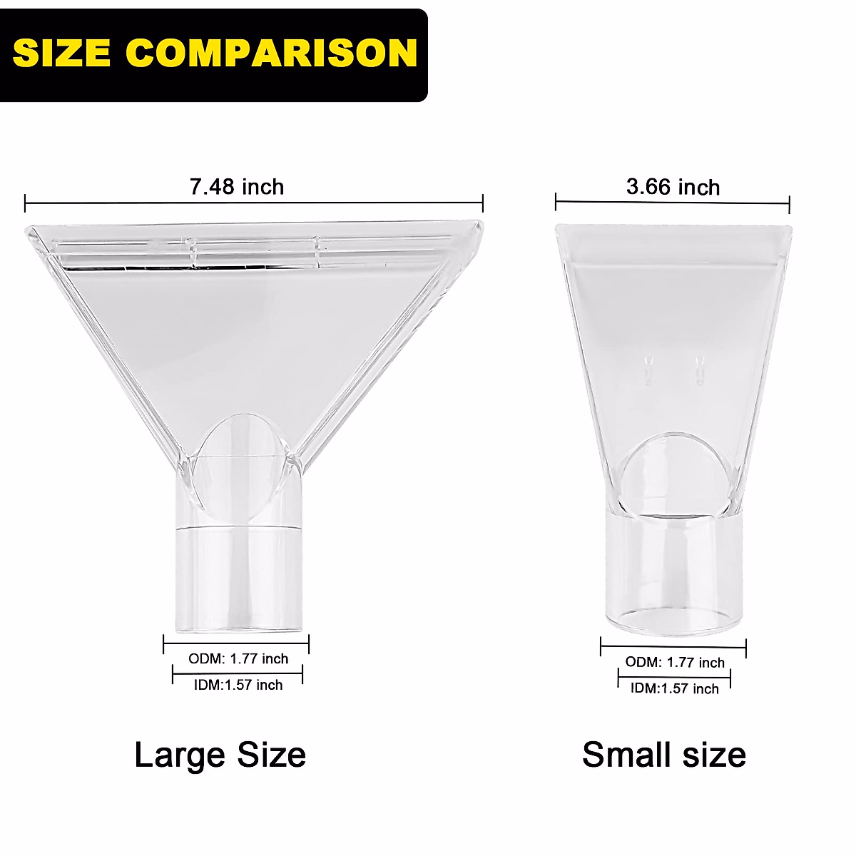 YSJWAER Carpet Vac Extractor Attachment-Tool - Cleaning Vacuum Clear Upholstery Car Detailing Turn Shop Vac into an Extractor