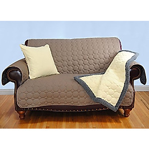 EZ Living Home H302SF7BR Home, Sofa, Brown,Beige,Nature,Chocolate