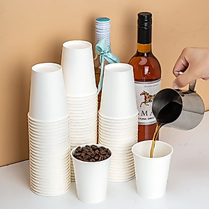 RACETOP 8 oz Coffee Cups [500 pack], Disposable Coffee Cups 8 oz, Hot Coffee Cups, Ideal for Office, Home, Party(8 oz 500 pack