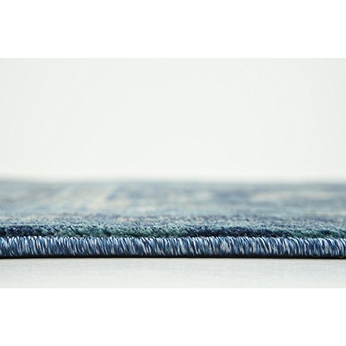 Unique Loom Oslo Collection Traditional Botanical Navy Blue Area Rug (6' x 9')