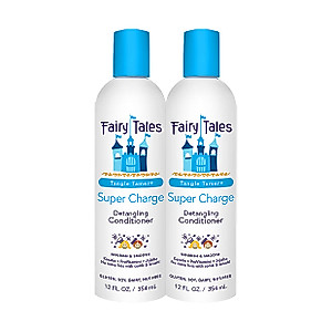 Fairy Tales Tangle Tamer Super Charge - Detangling Conditioner for Kids - Paraben Free, Sulfate Free, Gluten Free, Nut Free- 12 oz (2 PACK)