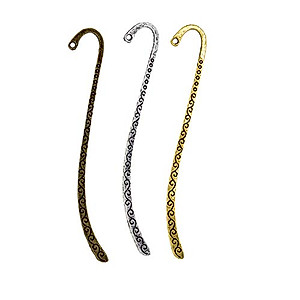 Esquirla 60pcs Retro Metal Bookmark Beading Vintage Bookmark Student Gifts