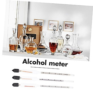 HAWILLOSCH 3pcs Sugar Meter Hydrometer Beer Sugar Gauges Liquid Gauges Wine Scales Maple Syrup Measurement Sugar Scales Sugar Content Scale Measuring Syrup Tester Glass Transparent