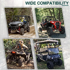UTV Gun Holders 2 Sets - StarknightMT Roll Bar Tool Gun Racks Fits 1 1.5 1.75 2 Inches Roll Bar, Compatible with Polaris RZR Ranger Can-Am Kawasaki Snowmobile Golf Cart