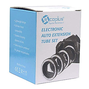 Mcoplus Extnp Auto Focus Macro Extension Tube Set (12mm 20mm 36mm) for Nikon AF AF-S DX FX SLR Cameras