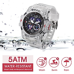 LAVAREDO Mens Digital Watch, Sport Watches for Men Outdoor Military Digital Analog Stopwatch Waterproof Multifunctional Wrist Watch