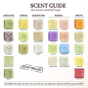 Pre de Provence Artisanal Soap Bar, Enriched with Organic Shea Butter, Natural French Skincare, Quad Milled for Rich Smooth Lather, Lavender, 8.8 Ounce