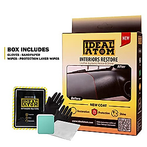 Ideal Atom Interior Restoration kit - Car Plastic Restorer - Leather Restore - Renew Dashboard, Leather Seats and Your Doors Leather 1 Year Guarantee.