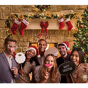 SJOLOON 12x10FT Christmas Photography Backdrops Child Christmas Fireplace Decoration Background for Photo Studio 11209