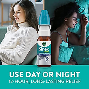 Vicks Sinex SEVERE Nasal Spray, Original Ultra Fine Mist, Decongestant Medicine, Relief From Stuffy Nose due To Cold Or Allergy, & Nasal Congestion, Sinus Pressure Relief, 265 Sprays x 2