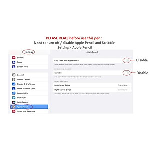 Stylus Pen Pencil 1st Generation Gen Replacement for Apple iPad Pro 1st iPad 1st 2nd 3rd 4th 5th iPad Mini 1 2 3 4 iPad Air 1st 2nd iOS Android Capacitive Tablet Touch Screen+Free Holder (Black)