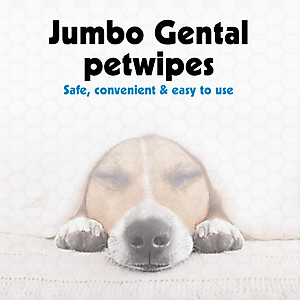 Petkin Jumbo Pet Eye Wipes, 80 Extra Moist Wipes, 2 Pack - Natural Formula Gently Removes Dirt, Discharge, & Tear Stains - Safe, Convenient, & Easy to Use Pet Wipes for Dogs, Cats, Puppies & Kittens