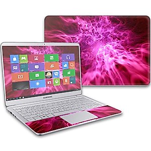 MightySkins Skin Compatible with Samsung Notebook 9 13" (2017) wrap Cover Sticker Skins Red Mystic Flames
