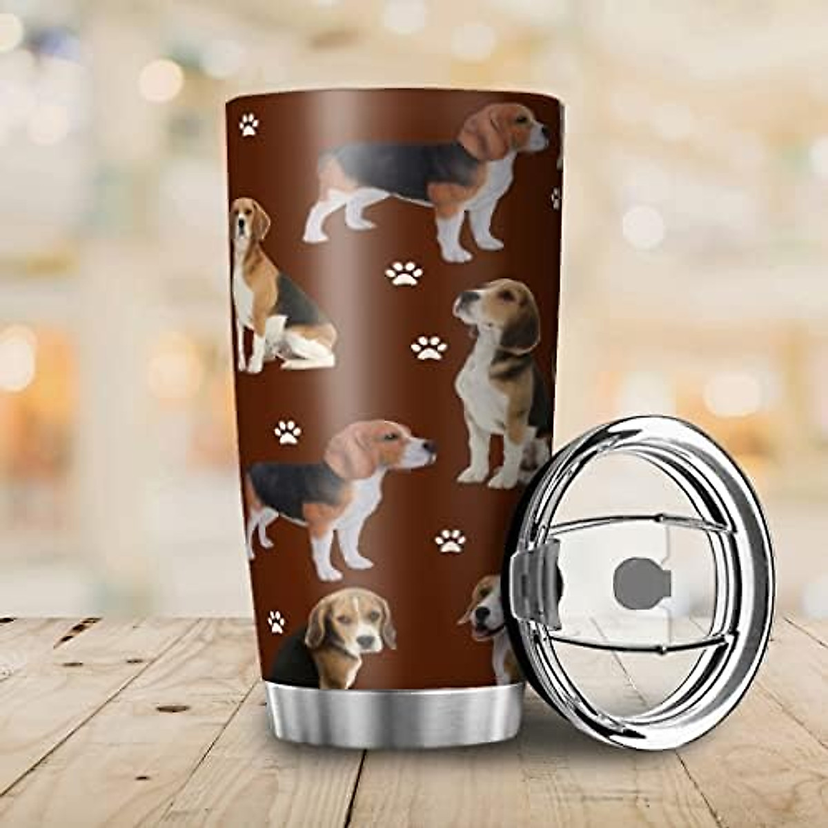 WmhrYpzhL Beagle Dog Travel Mug Dogs Coffee Cup Stainless Steel Insulation Tumbler with Lid For Home Office School Outdoor Gifts Beagle Dog-2