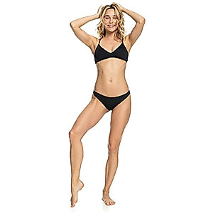 Roxy womens Beach Classics Cheeky Bikini Bottoms, Anthracite 231, Small US