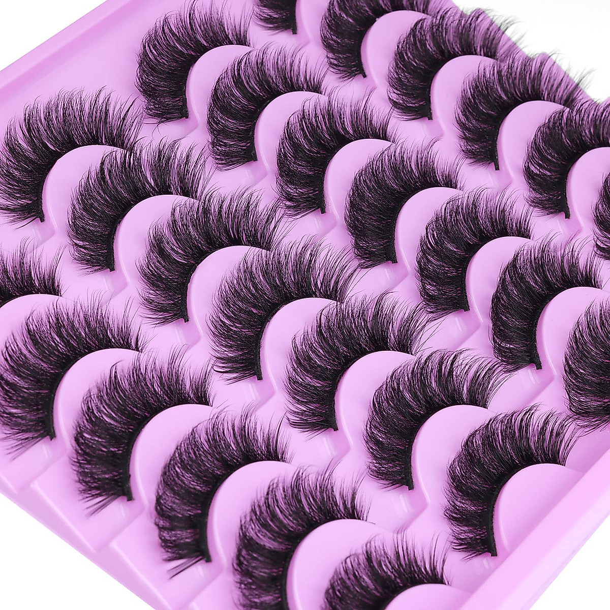 Lashes That Look Like Extensions False Eyelashes Natural Look Fluffy Wispy Faux Mink Lashes 16mm Fake Eye Lashes Pack by Kiromiro