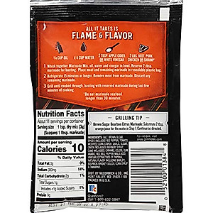 McCormick Grill Mate BROWN SUGAR BOURBON Marinade 1.25oz (5 Packets)