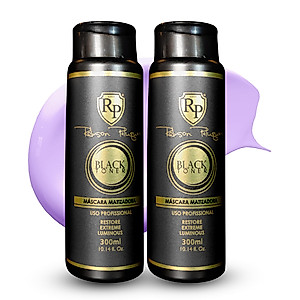 Kit Robson Peluquero Shampoo Black Mask Matizer Silver Home care 2x300ml/2x10.14 fl.oz