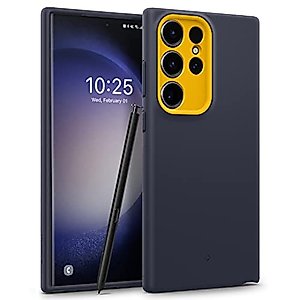 Caseology Nano Pop for Samsung Galaxy S23 Ultra Case 5G (2023) [Military Grade Drop Tested] Dual Layer Silicone Case - Blueberry Navy
