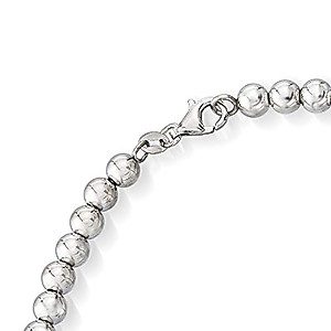 Ross-Simons Italian 6-14mm Sterling Silver Bead Graduated Necklace. 18 inches