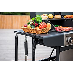 Royal Gourmet ZH3002SC 3-Burner 25,500-BTU Dual Fuel Propane and Charcoal Combo with Protected Grill Cover, Silver