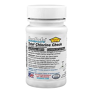 Industrial Test Systems 480010 Total Chlorine Water Check Test Strip