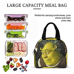 Funny Cartoon Reusable Lunch Bag For Women Men Insulated Portable Lunch Bag Tote Bag High Capacity Leakproof Cooler Lunch Box Bags For Girls Boys Kids Work School Office Picnic Travel