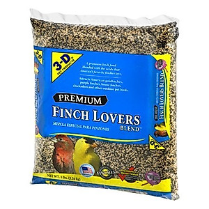 mcyiqihai 3-D Pet Products Premium Finch Lovers Blend Dry Parrot Food, 5 LB