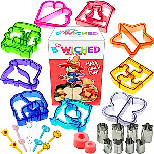 29pc Sandwich Cutter Set for Kids of All Ages - Turn Vegetables, Fruits, Cheese, and Cookie Into Fun Bites - Add to Bento Box and Lunch Box - Toddlers Boys and Girls - Easy to Use
